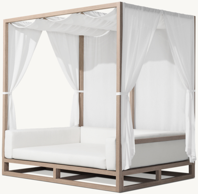 Aviara Teak Canopy Daybed | RH
