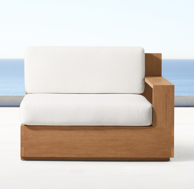 Marbella Teak Modular Left/Right-Arm Chair Cushions