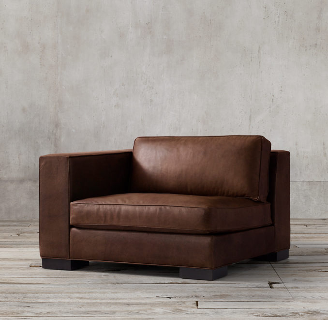 Maddox Modular Leather Left-Arm Chair