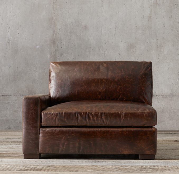 Maxwell Modular Leather Left-Arm Chair