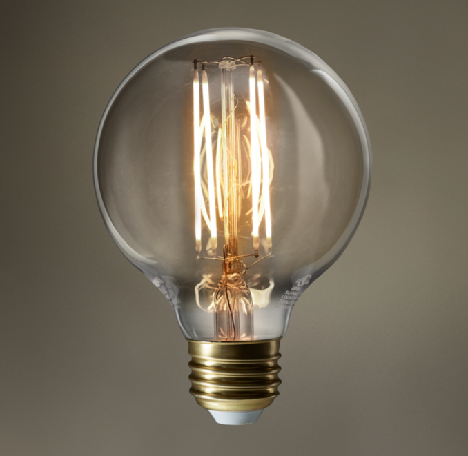 G25 Globe Amber E26 Filament LED Bulb
