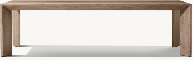 Arles Outdoor Rectangular Dining Table | RH