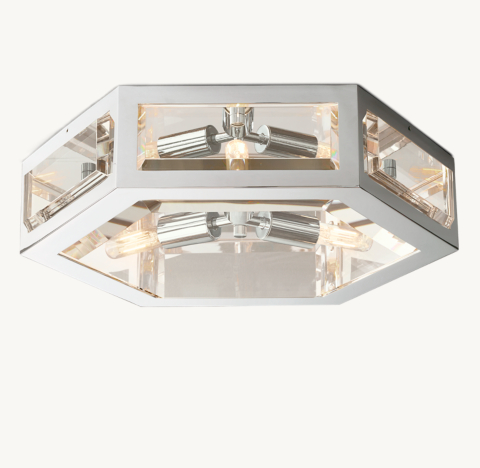 Restoration Hardware Flushmount Ceiling Light | Shelly Lighting