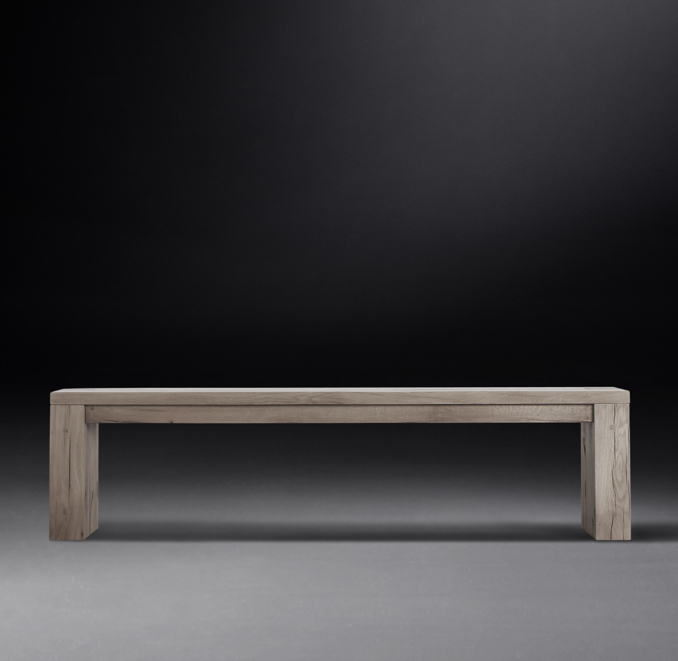 Reclaimed Oak Parsons Bench