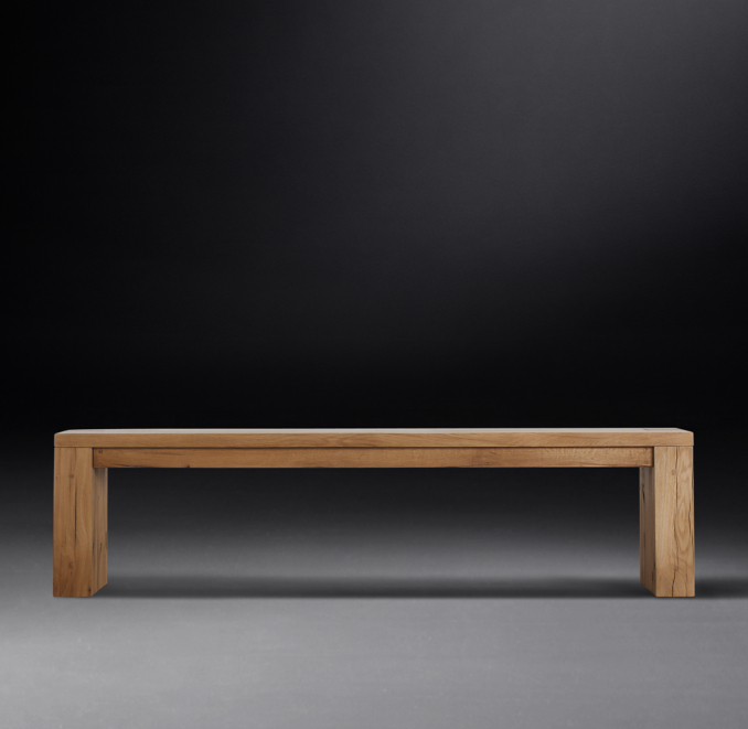 Reclaimed Oak Parsons Bench