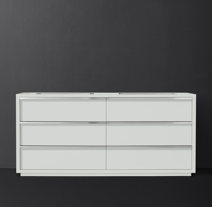 Bezier Double Vanity Base | RH