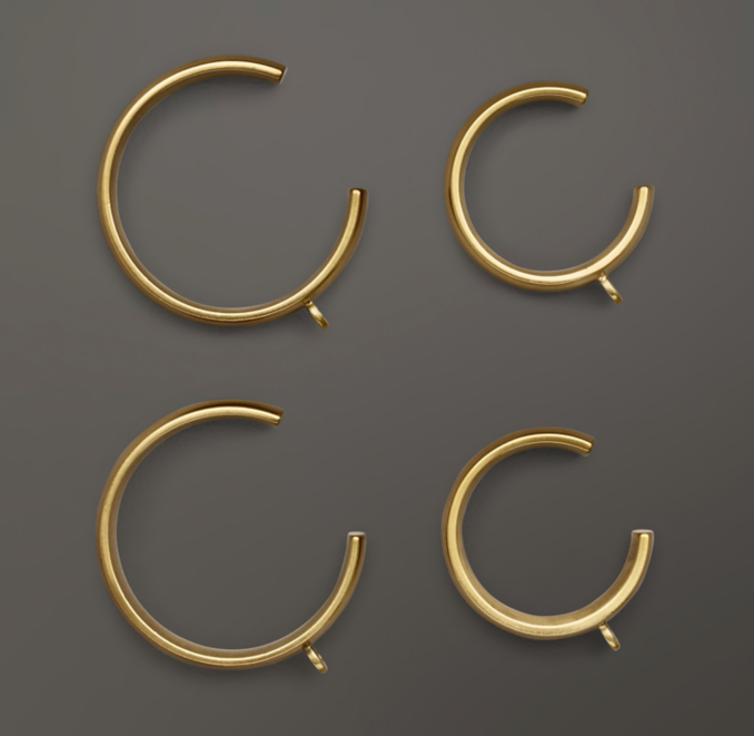 Estate C-Loop Drapery Rings (Set of 7)