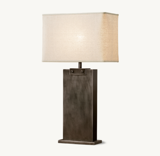 Rectangular Column Table Lamp RH