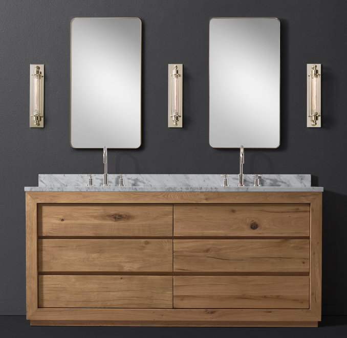 Reclaimed Oak Double Vanity