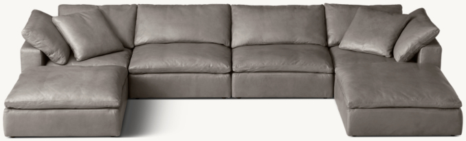 Cloud Modular Leather Customizable Sectional