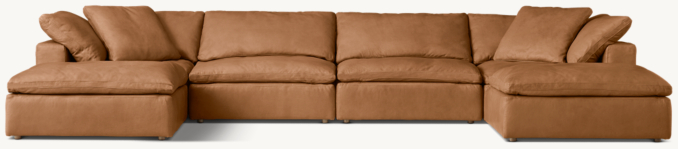 Cloud Modular Leather Customizable Sectional