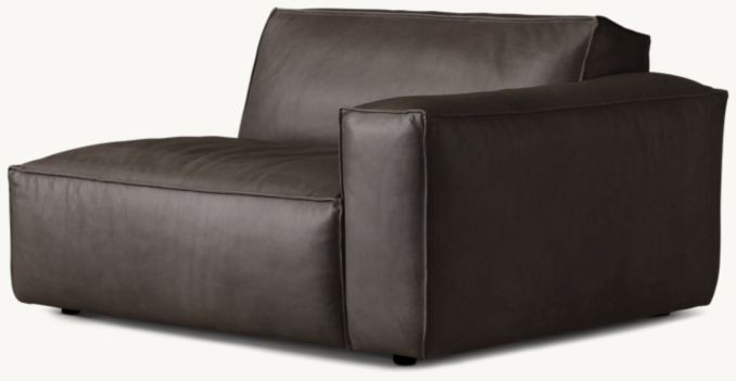 Como Modular Leather Right-Arm Chair | RH