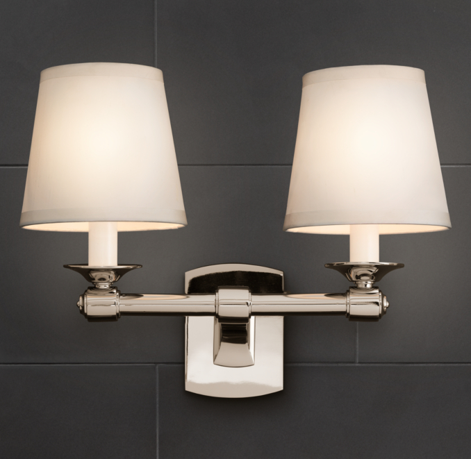Campaign Double Sconce