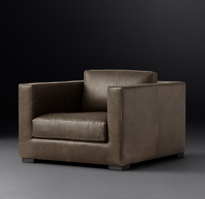 Modena Shelter Arm Leather Chair