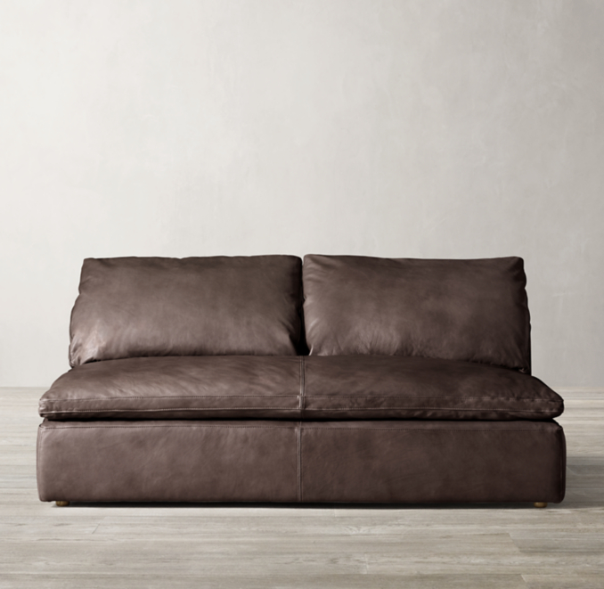 Cloud Leather Armless Sofa