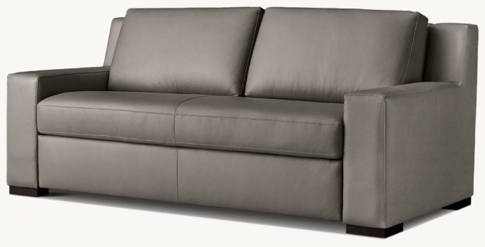 Restoration hardware leather sleeper sofa store