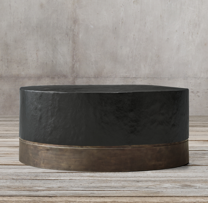 Thane Forged Iron Round Coffee Table | RH