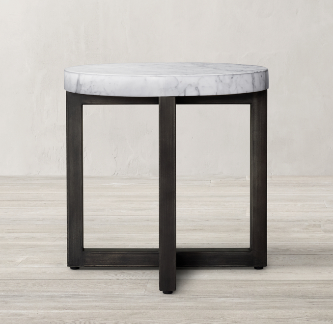 Torano Marble Round Side Table