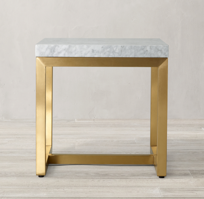 Torano Marble Square Side Table