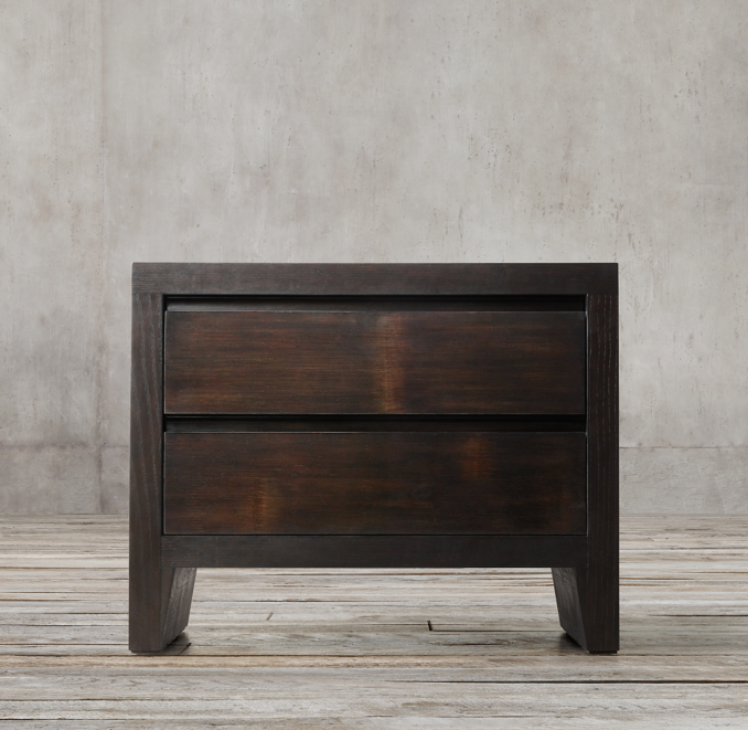 Wyeth Split Bamboo Closed Nightstand