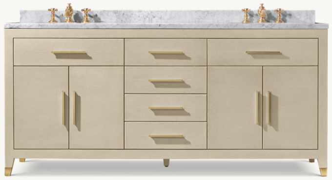 Graydon Shagreen Double Vanity | RH