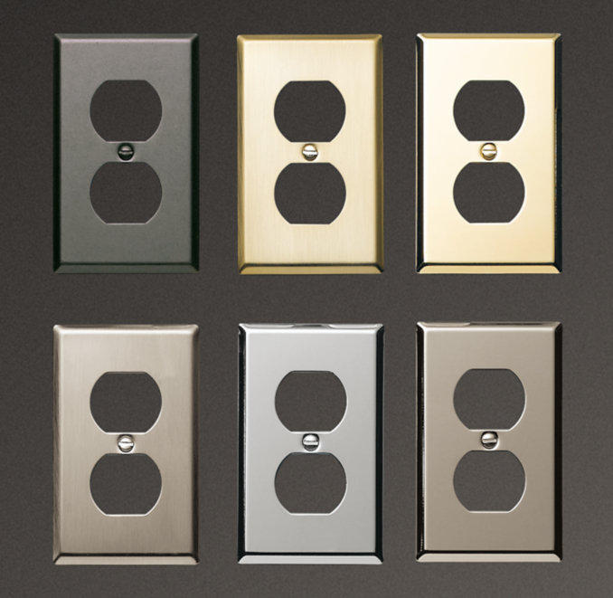 Metal Single Socket Plate