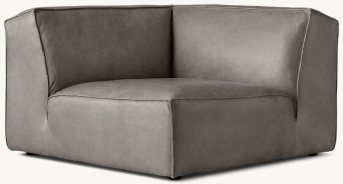 Como Modular Leather Corner Chair | RH