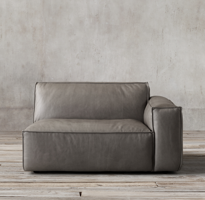 Como Modular Leather Right-Arm Chair