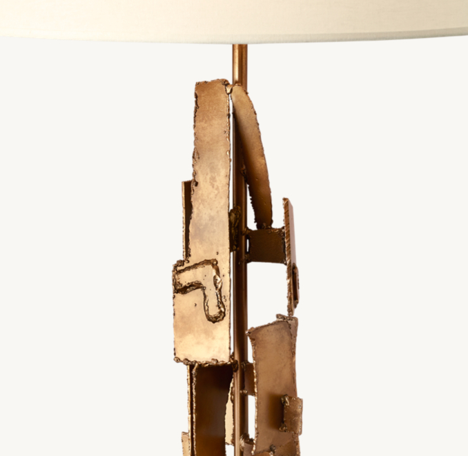 Brutalist Torch-Cut Buffet Lamp | RH