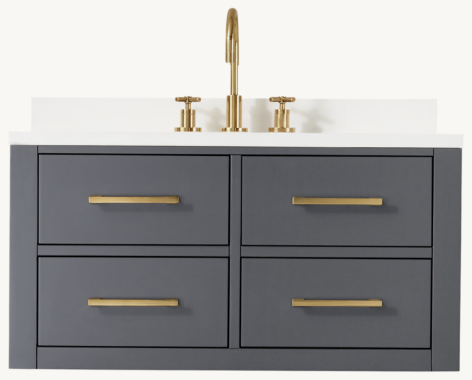 Hutton Single Floating Vanity | RH
