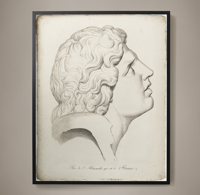 18th C. Engraving of Ancient Greek Sculpture 3