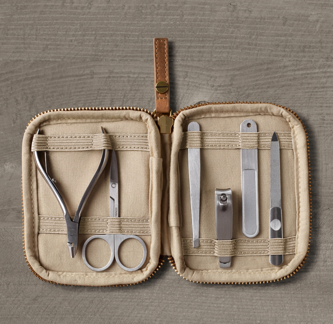 Italian Leather Grooming Kit