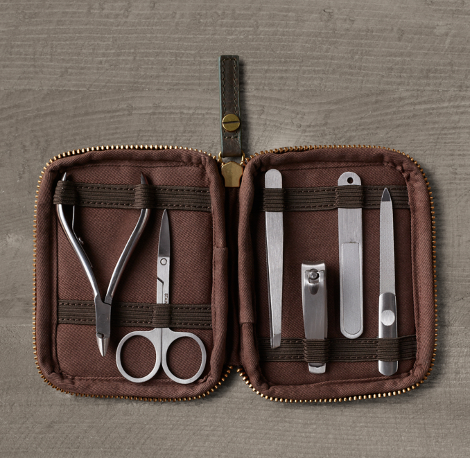 Italian Leather Grooming Kit