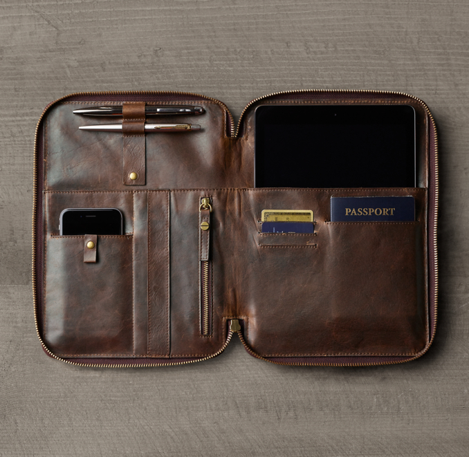 Italian Leather Multi-Tablet Case