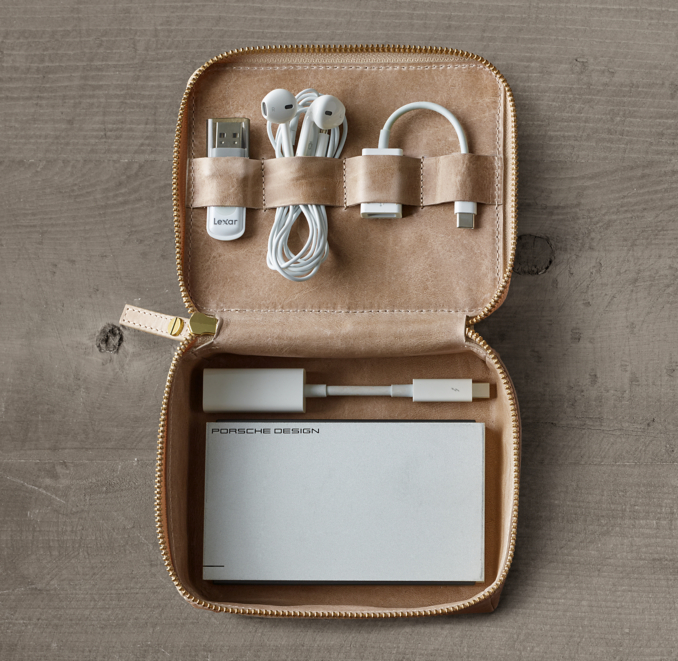 Italian Leather Tech Tool Case