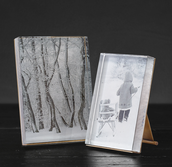 Cast Glass Floating Frame