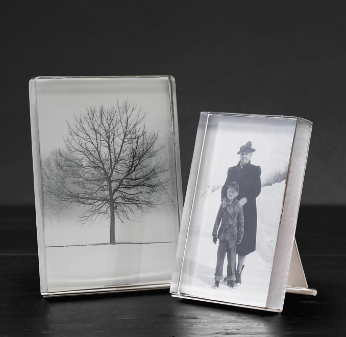 Cast Glass Floating Frame | RH