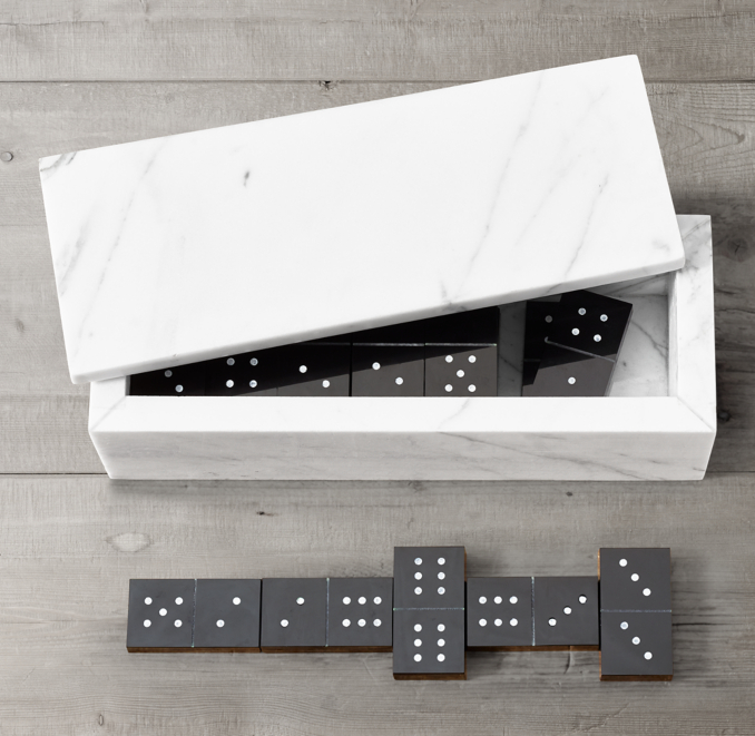 Marble Dominoes Set