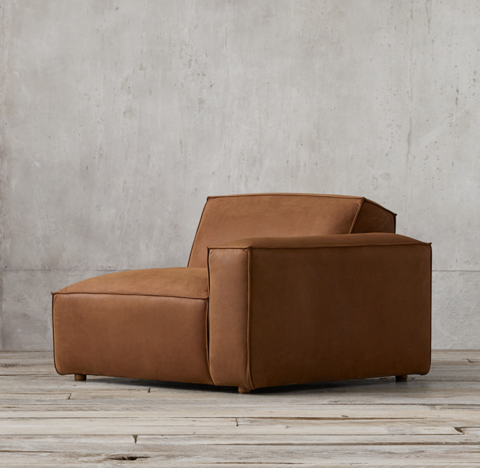 Como Modular Leather Right-Arm Chair