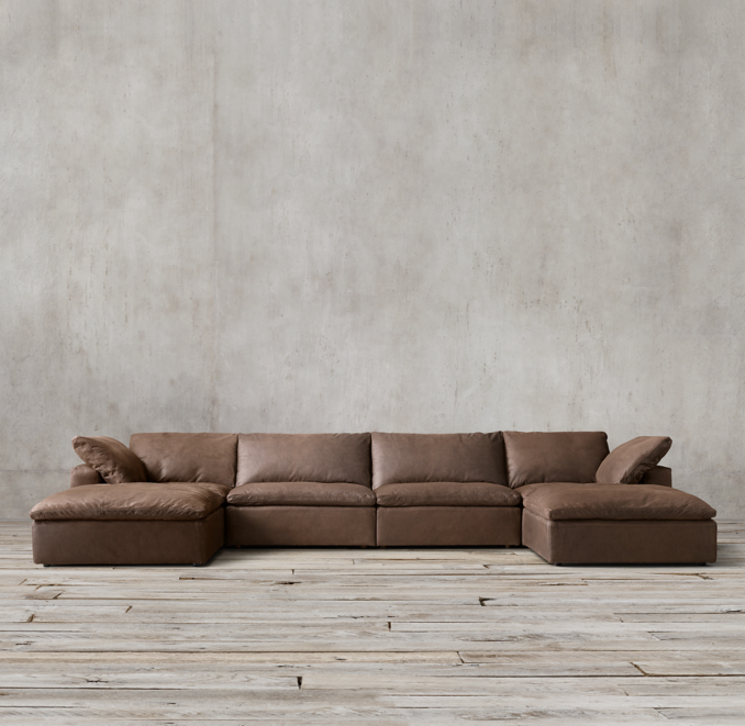 Cloud Modular Leather Customizable Sectional