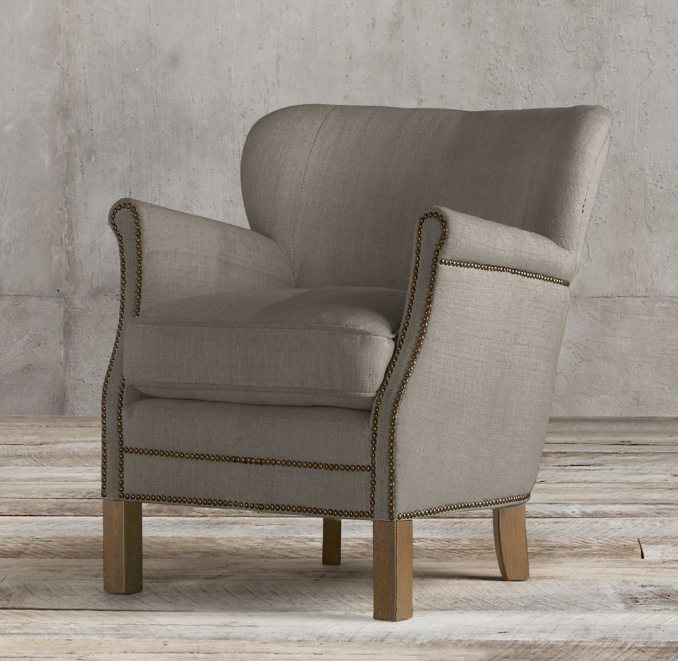 Professor's Chair With Nailheads