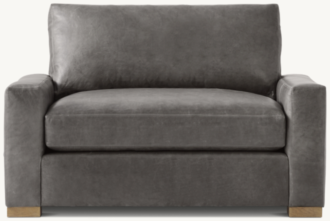 Maxwell Leather Chair-and-a-Half | RH