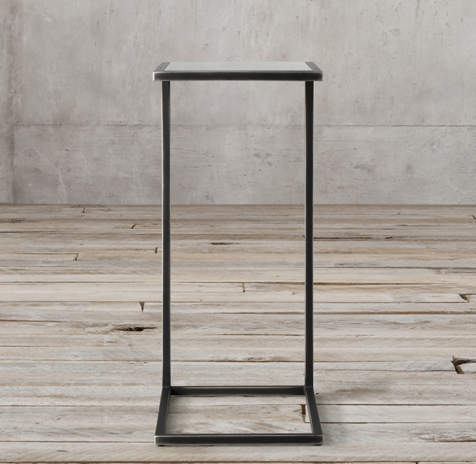 Strand Mirrored Rectangular Cocktail Side Table