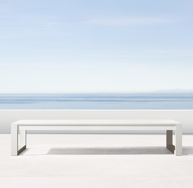 Aegean Aluminum Rectangular Coffee Table