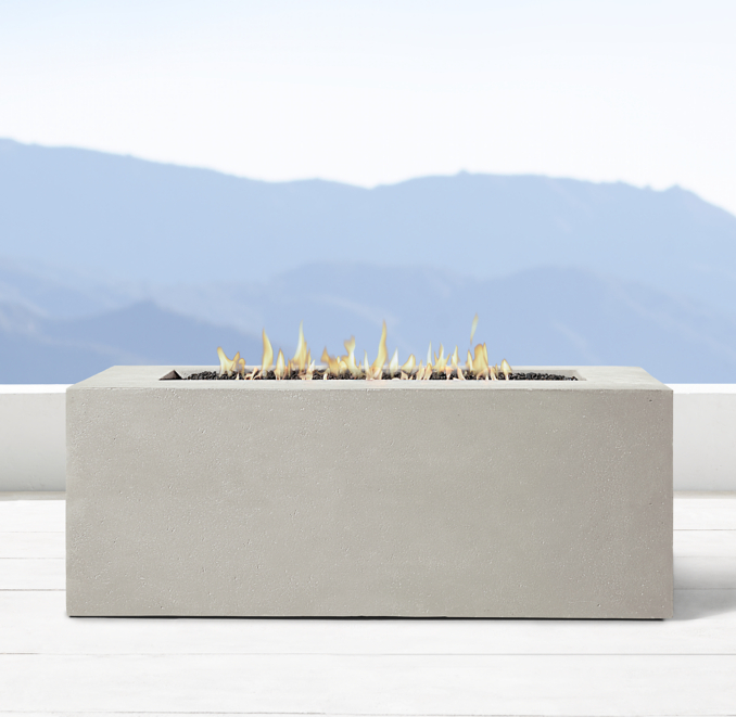 Topanga Rectangular Chat Height Fire Table