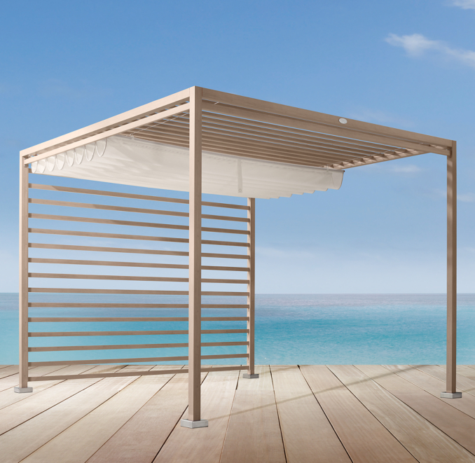 Tuuci® Eclipse Aluma-Teak™ 1-Panel Cabana | RH