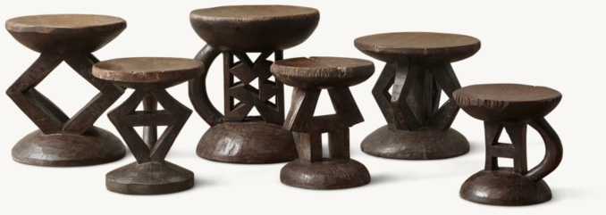 Carved-Wood African Stand Collection | RH