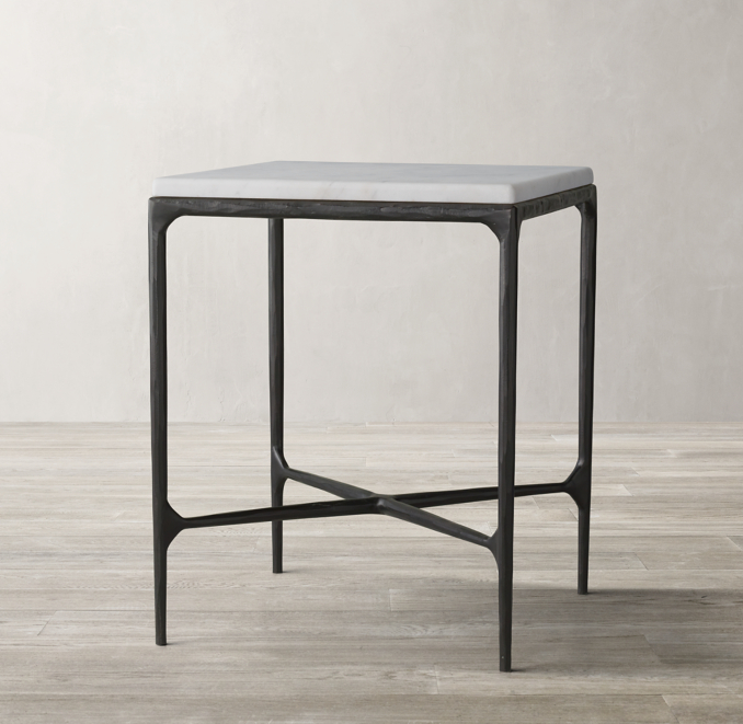 Thaddeus Marble Square Bedside Table