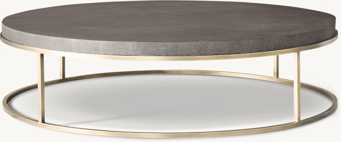 Nicholas Shagreen Round Coffee Table | RH