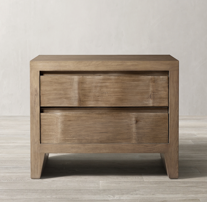 Wyeth Split Bamboo Closed Nightstand